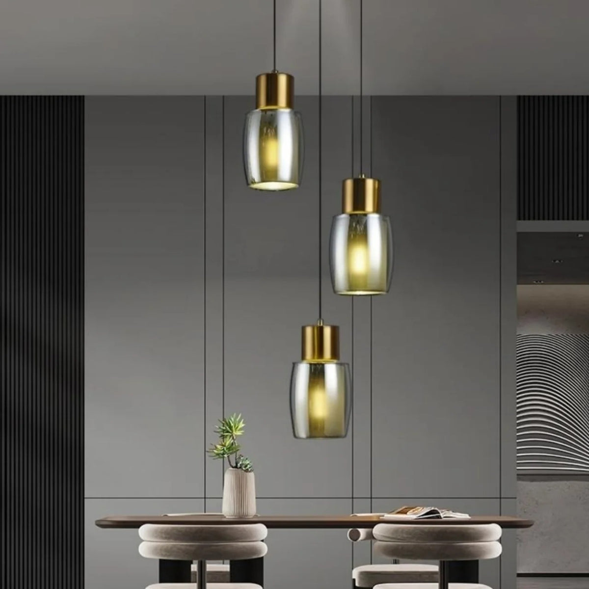 Shadow Seraph Pendant Lights – Glimmora by Grover Lights