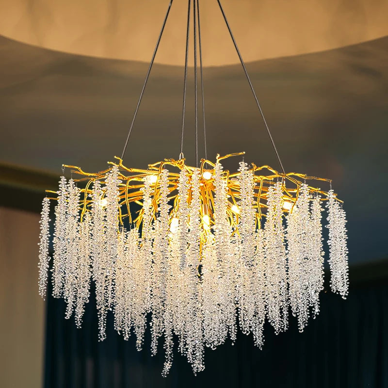 Modern Luxury Indoor Crystal Chandelier – Glimmora by Grover Lights