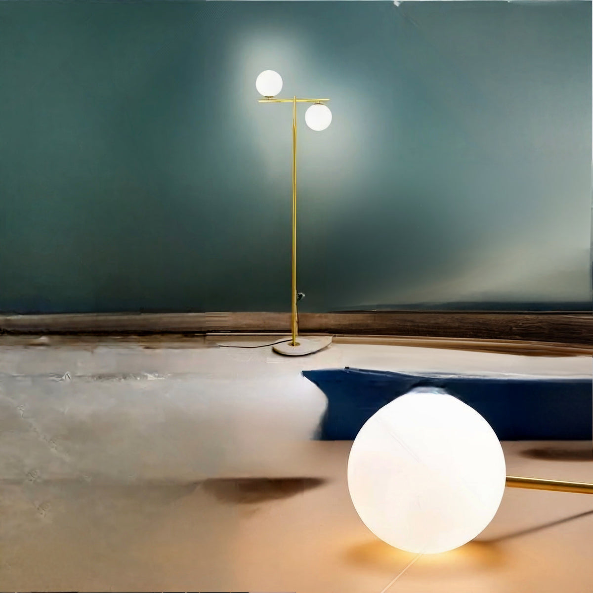 Ball Vertics (Gold) Floor Lamp – Glimmora by Grover Lights