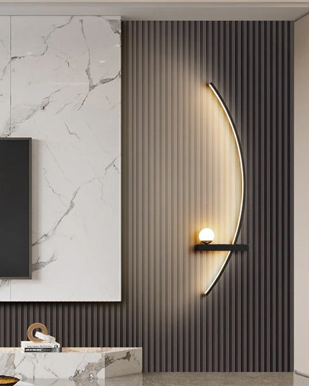 Curve Strip LED Wall Light - Left – Glimmora by Grover Lights