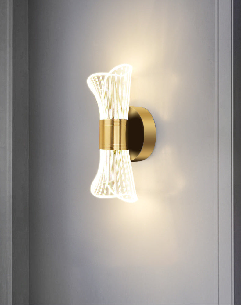 Transparent Curvy Led Wall Light – Glimmora by Grover Lights