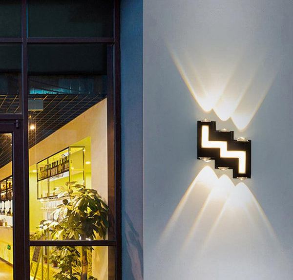 12 Watt Led Outdoor Black Wall Light – Glimmora by Grover Lights