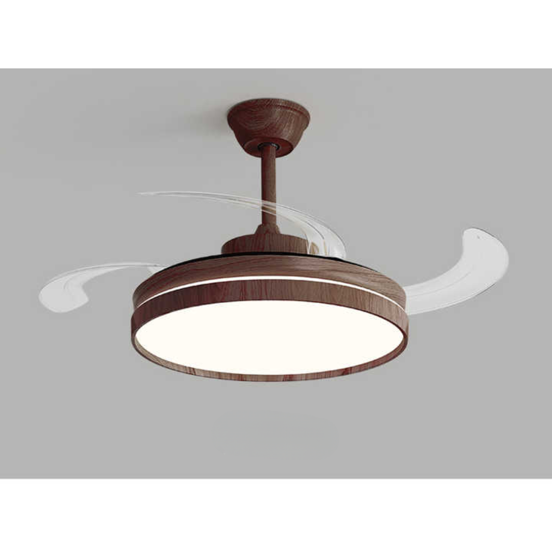 Nordic Modern Minimalist LED Ceiling Fan – Glimmora by Grover Lights