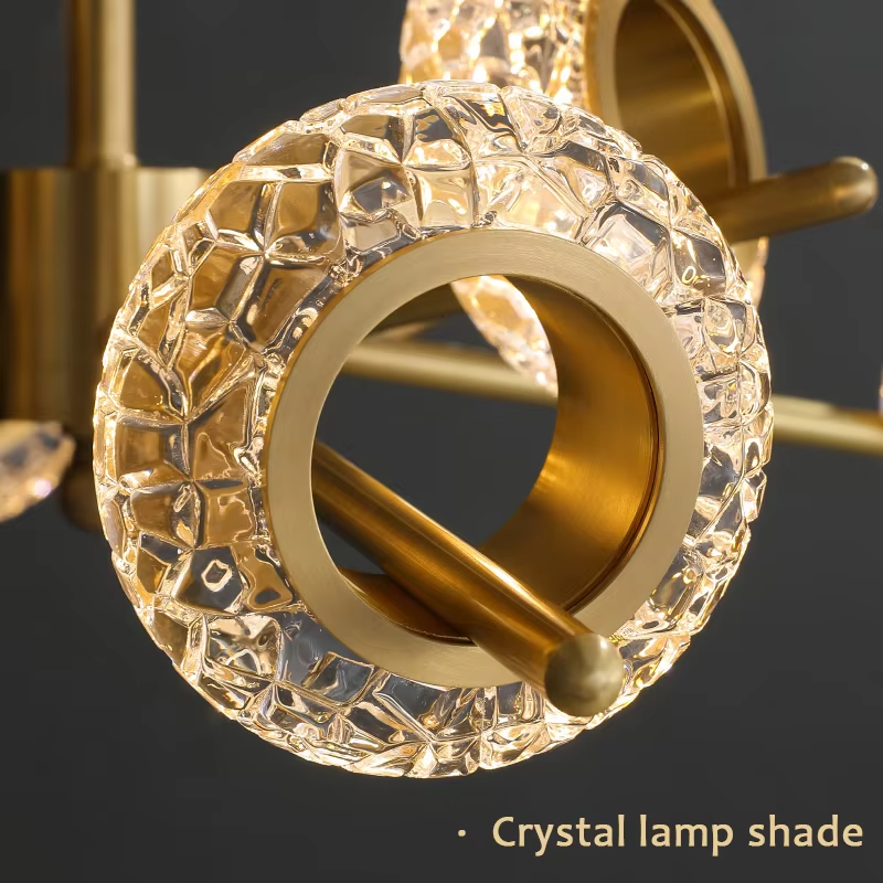 Luxury Led Wristband Crack Crystal Chandelier – Glimmora by Grover Lights