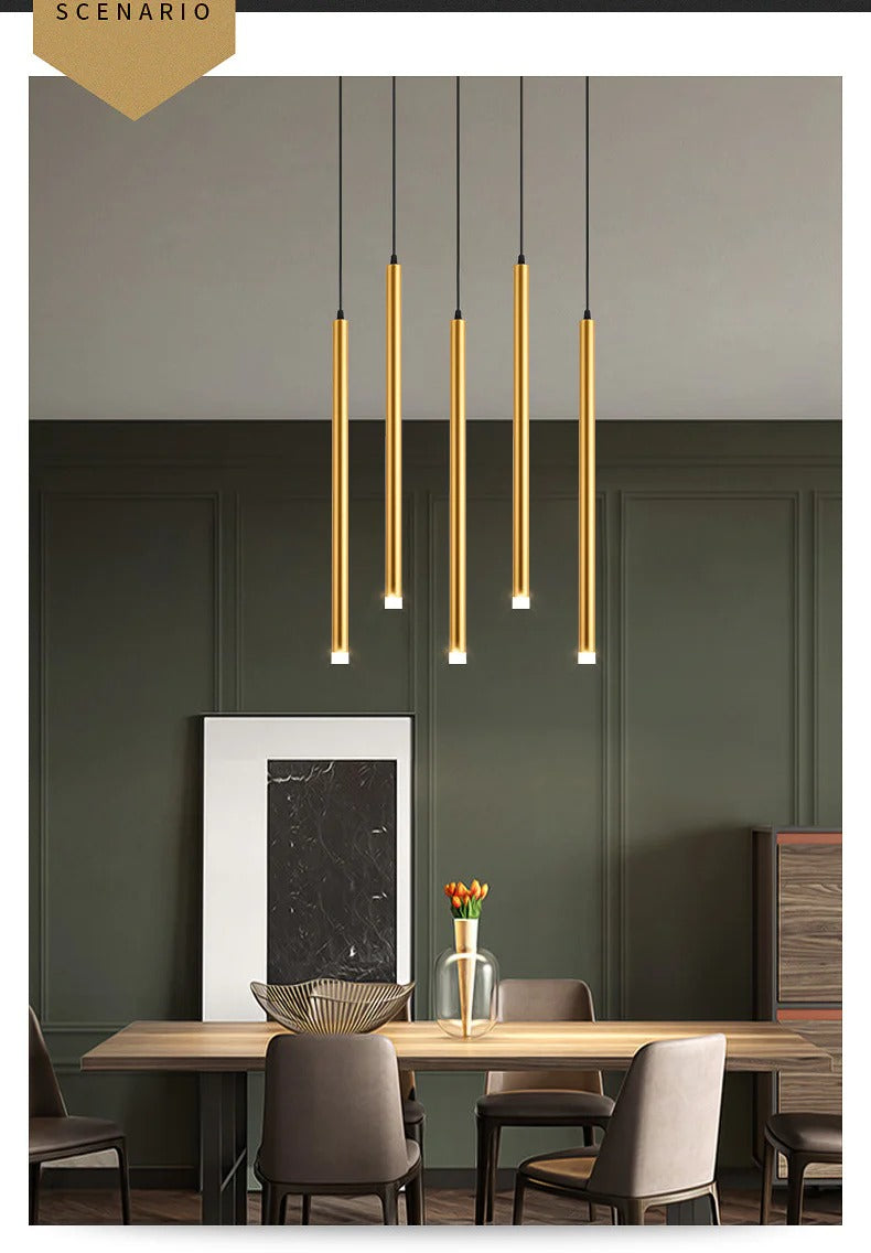 Gold Bloom Cylinder Shape Pendant Light – Glimmora by Grover Lights