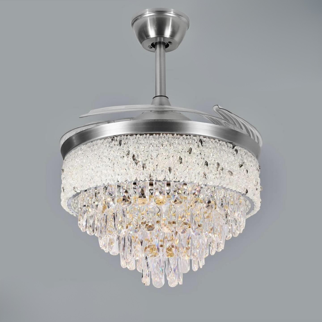 Ceiling fan Crystal combo – Glimmora by Grover Lights