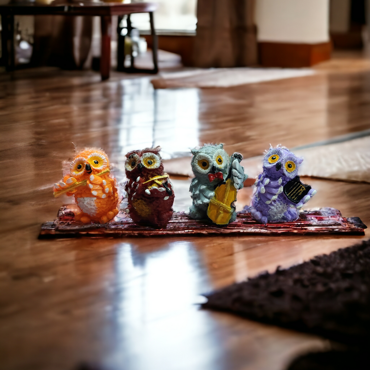 Symphonic Owls: Musical Wisdom – Glimmora by Grover Lights