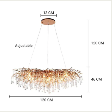 Macaron (Round, Oval) Modern Dining Chandelier – Glimmora by Grover Lights