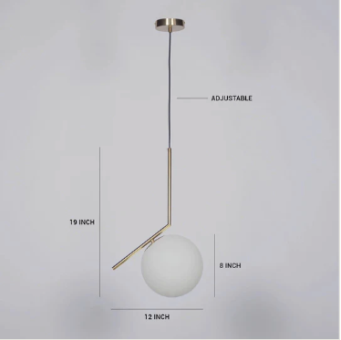 Sleek Sphere Pendant Light – Glimmora by Grover Lights