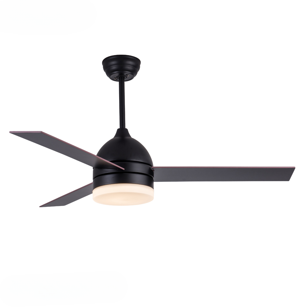Modern 3 Blade Black Ceiling Fan – Glimmora by Grover Lights